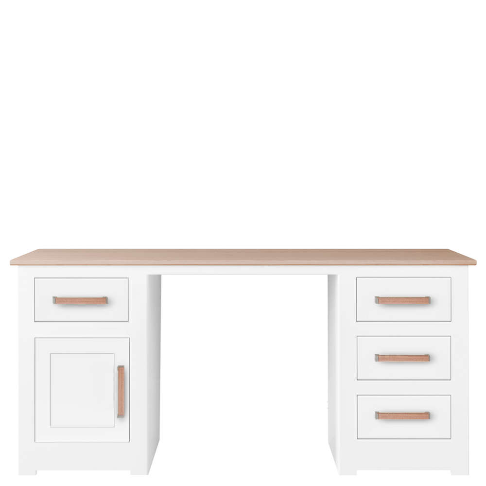 Modo Double Pedestal Office Desk 4 Drawers And 1 Cupboard - Francis of ...